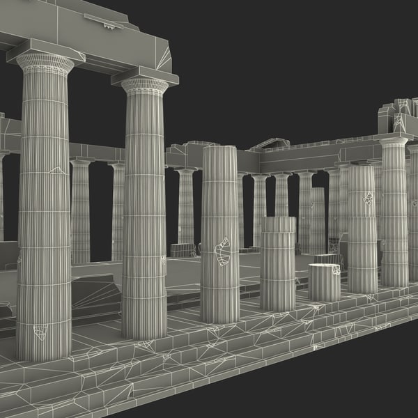 parthenon v2 3d model
