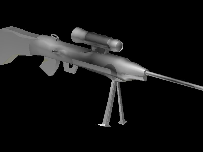 free sniper 3d model