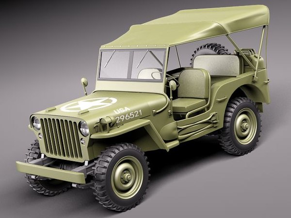 3d model jeep willys