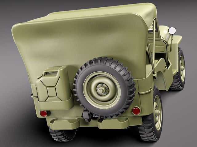 3d model jeep willys