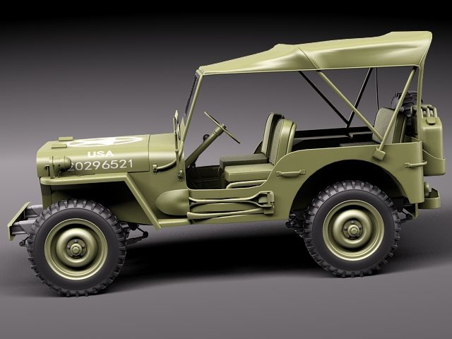 3d model jeep willys