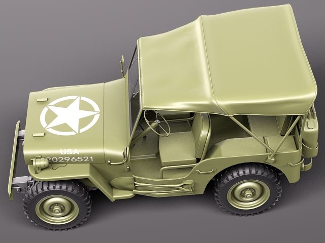 3d model jeep willys