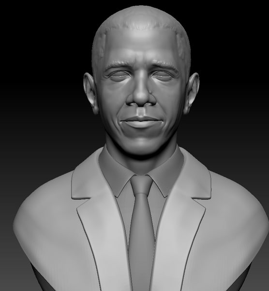 zbrush barack obama bust 3ds