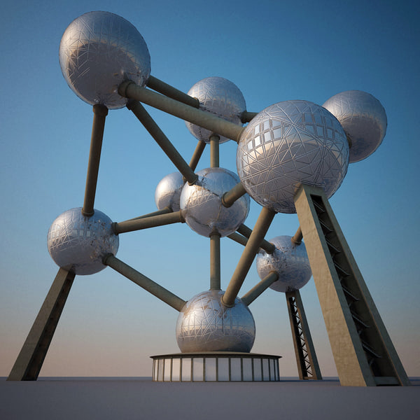3ds atomium modelled