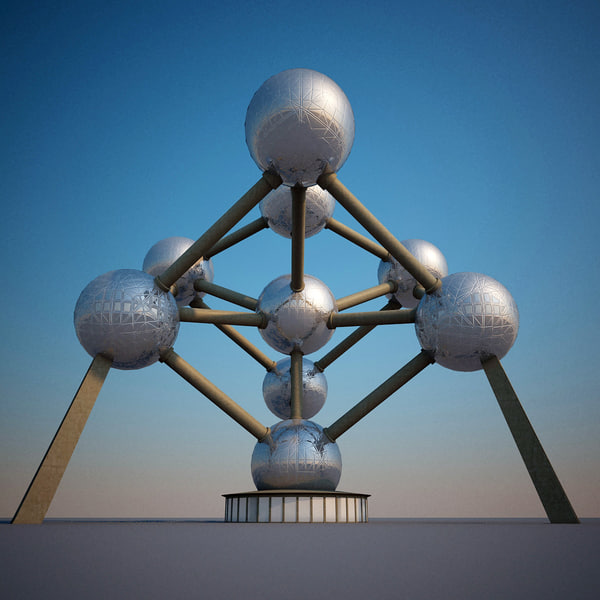 3ds atomium modelled