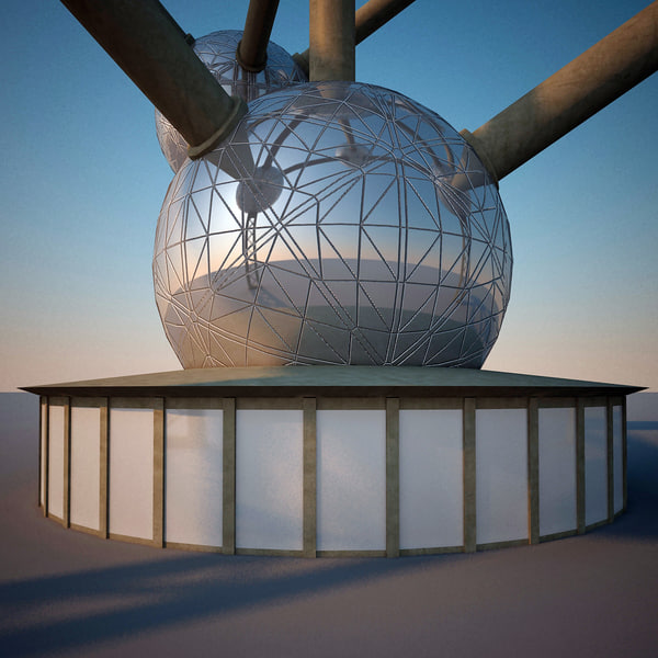3ds atomium modelled