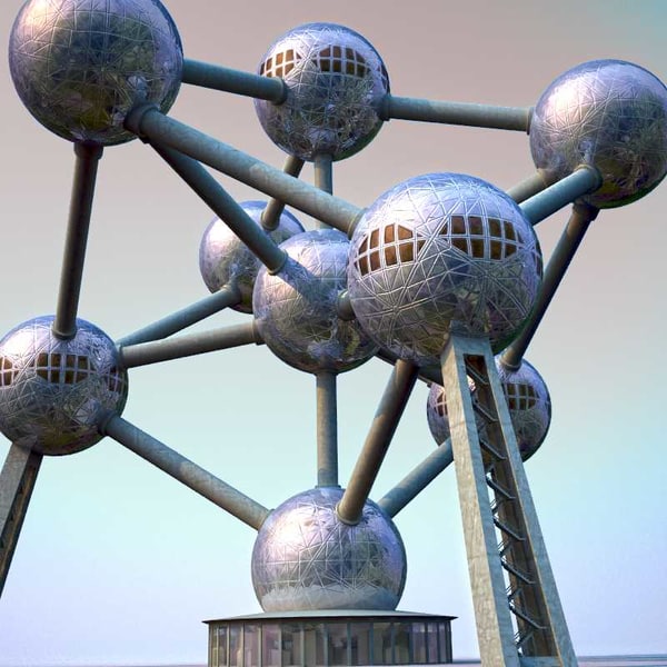 3ds atomium modelled