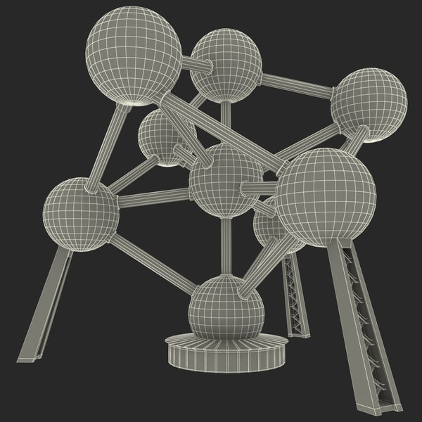 3ds atomium modelled