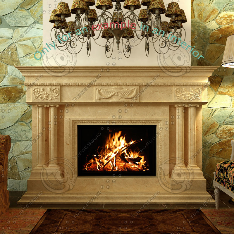 fireplace 27 3d model