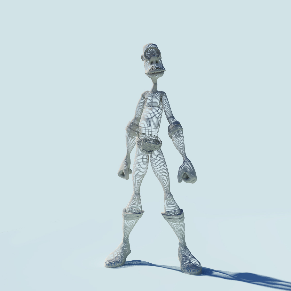 3d super hero model