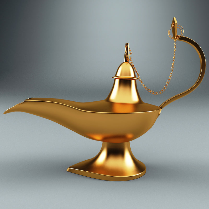magic lamp 3d max