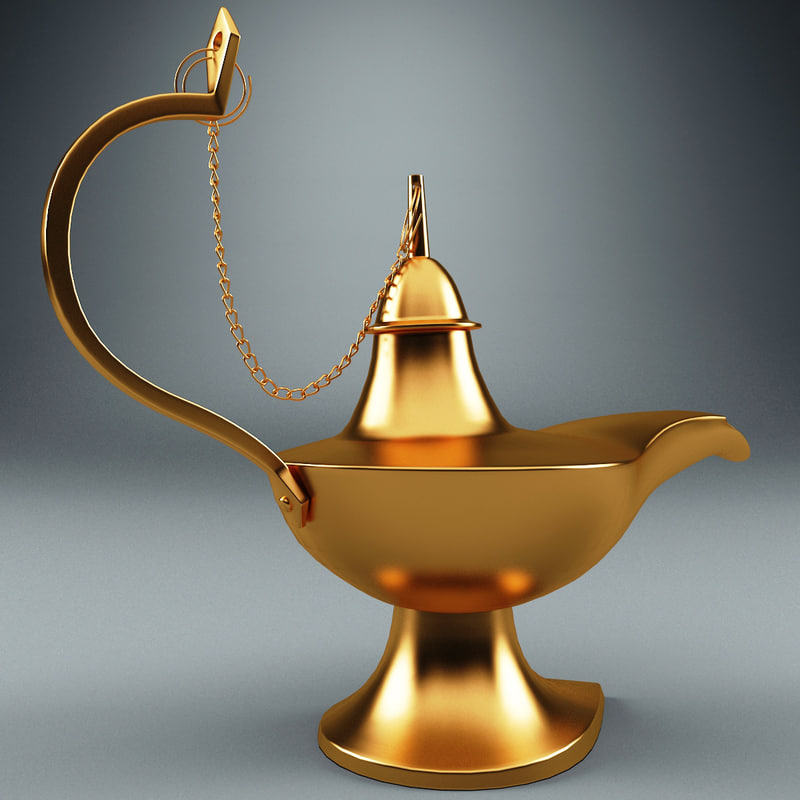 magic lamp 3d max