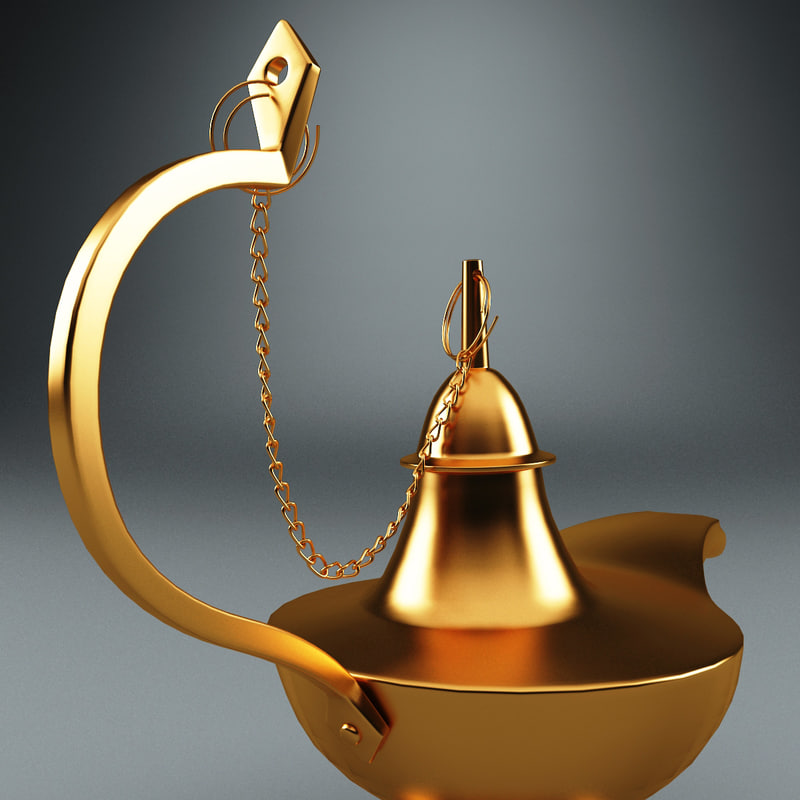 magic lamp 3d max