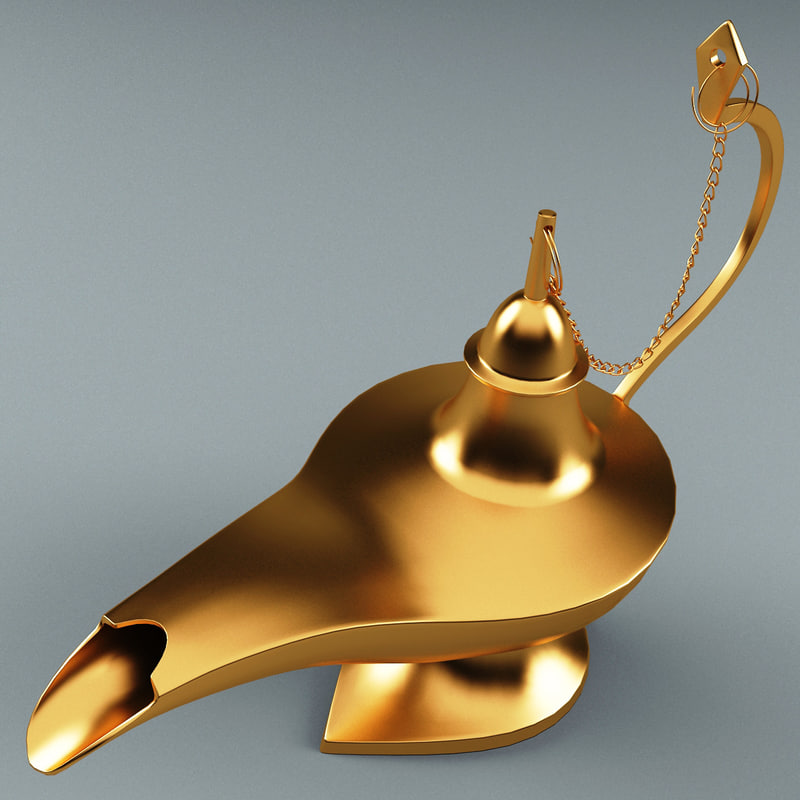 magic lamp 3d max