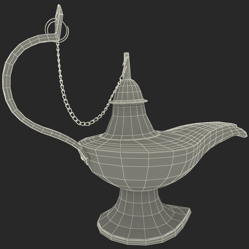 magic lamp 3d max