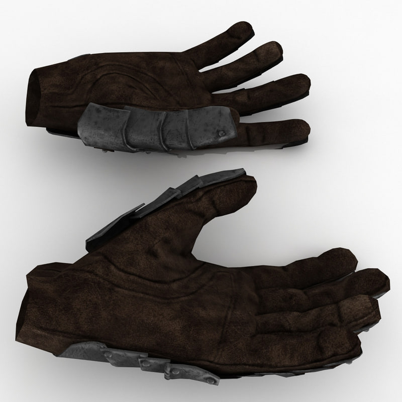 medieval gauntlet v3 3d model