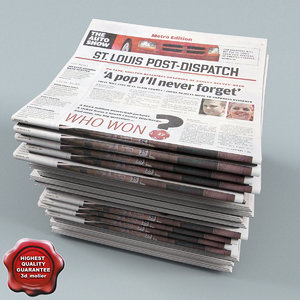 Newspaper 3D Models for Download | TurboSquid