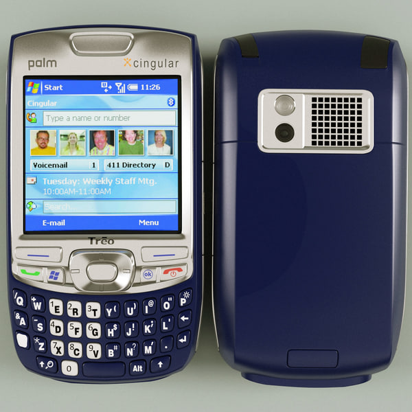 3d palm treo 750 blue