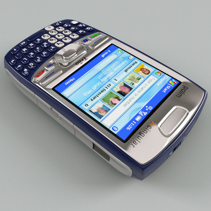 3d palm treo 750 blue