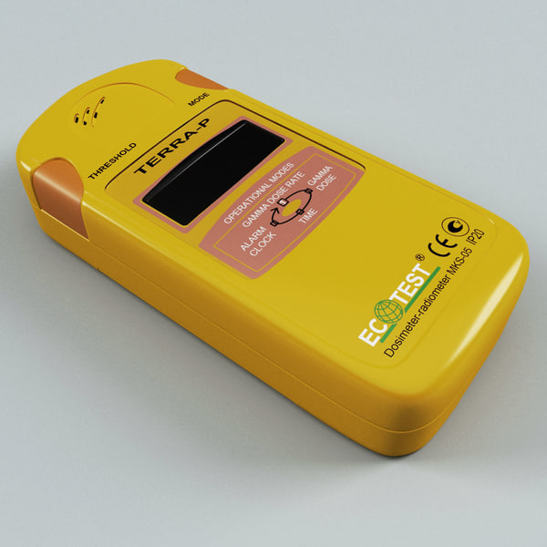 radiation detector dosimeter terra-p 3d model