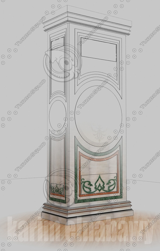 marble column design dxf