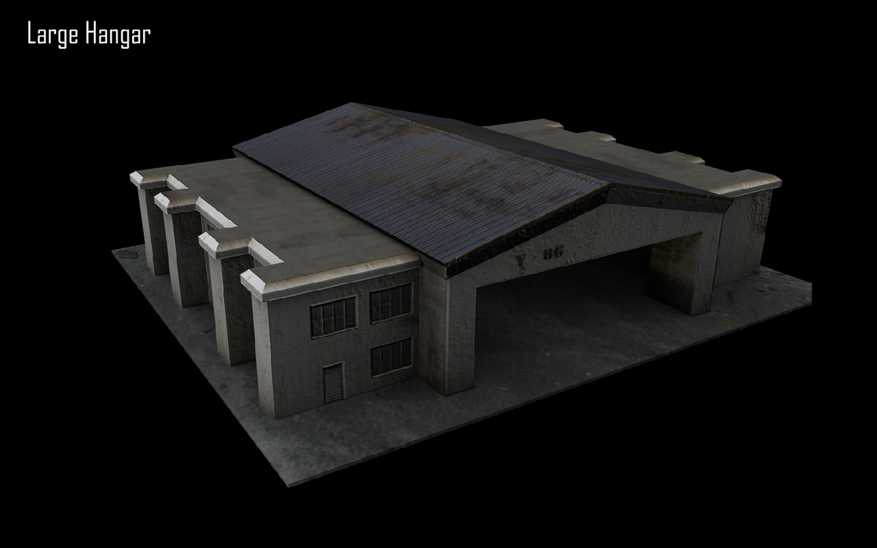 military hangar 3d ma
