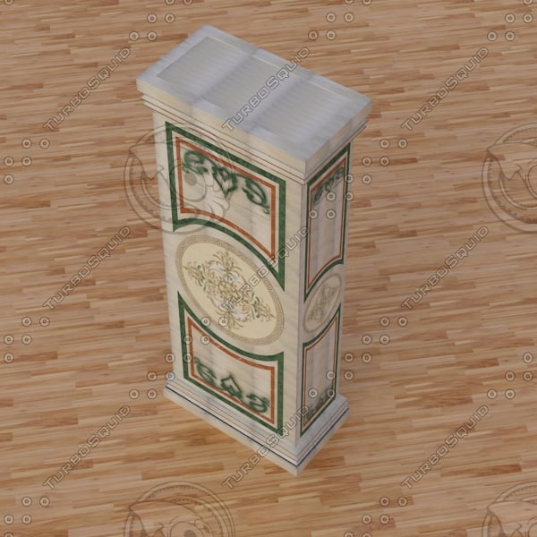 marble column design dxf