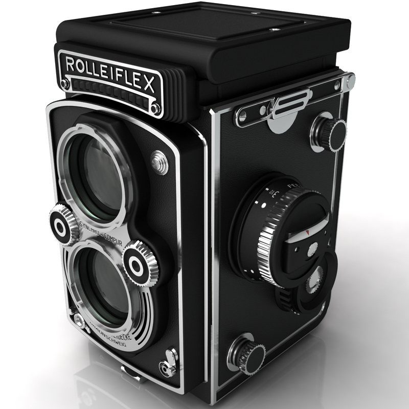 rolleiflex camera 3d model
