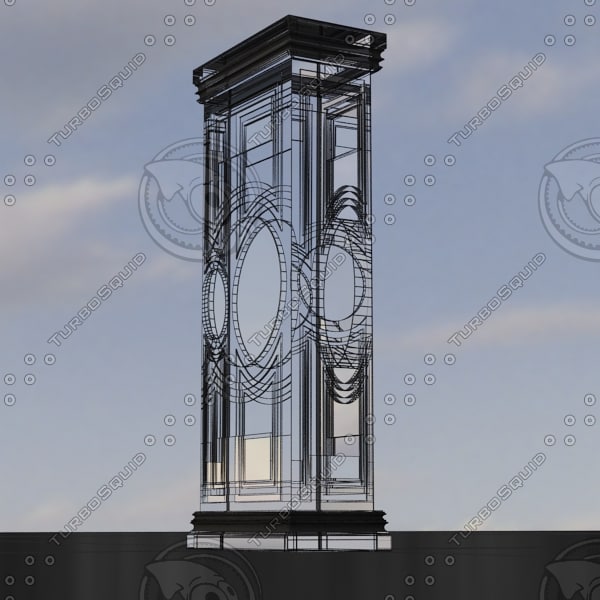 marble column design dxf