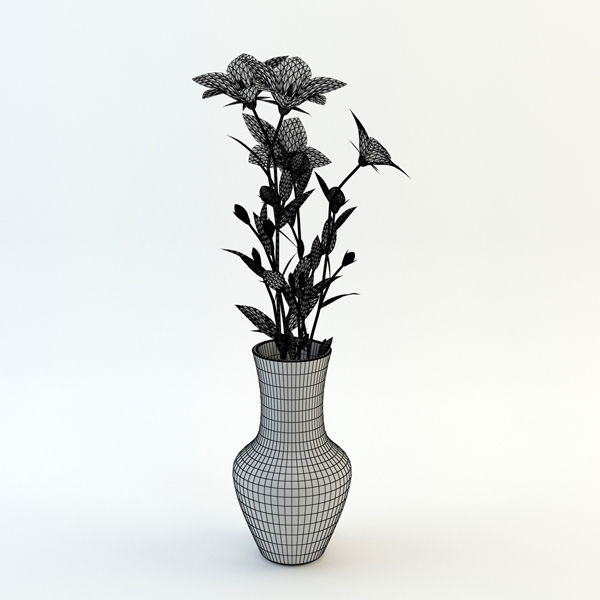 flower vase 3d max