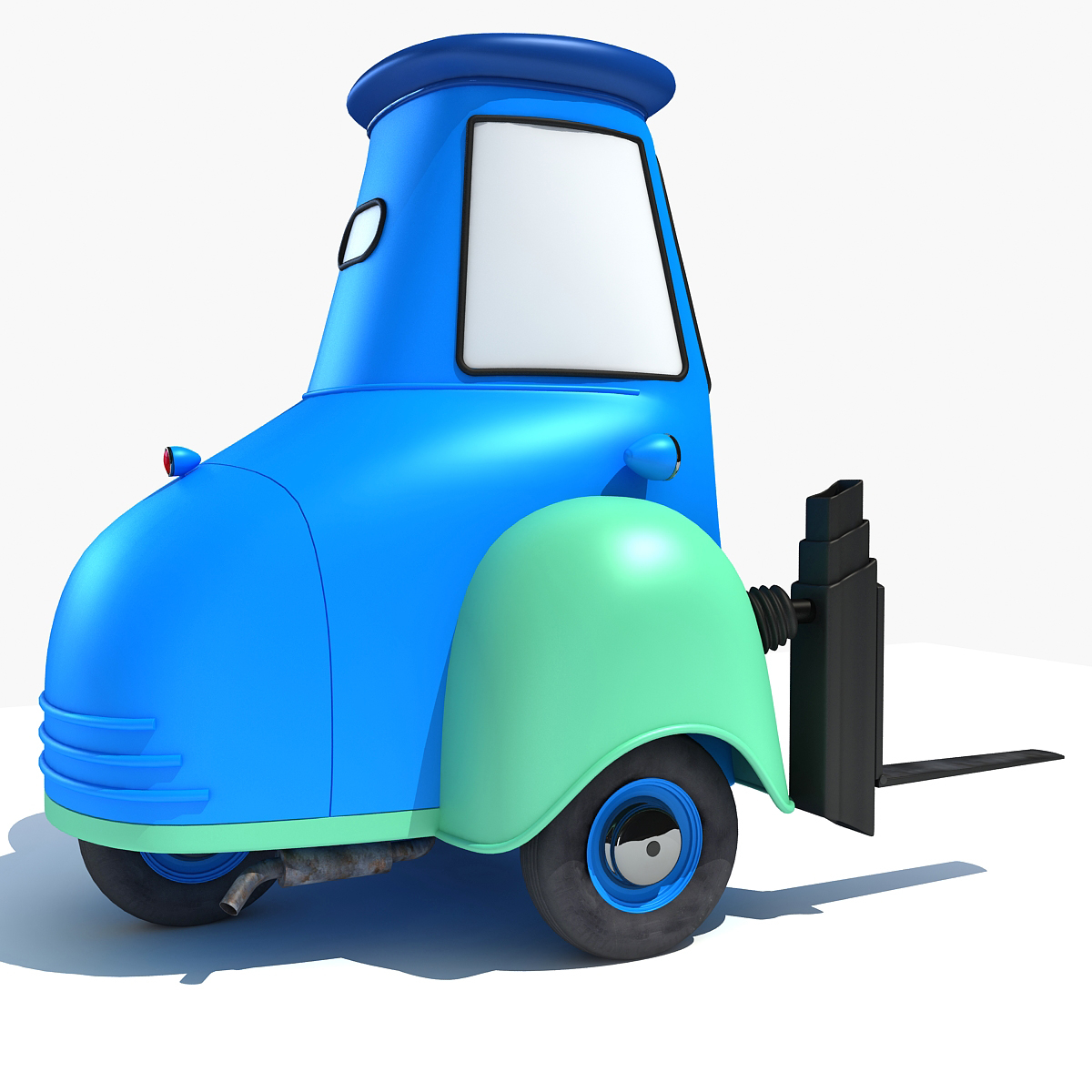 guido characters cars 2 3d model