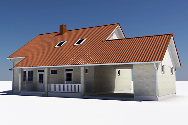 3d model of 20 frame houses nr