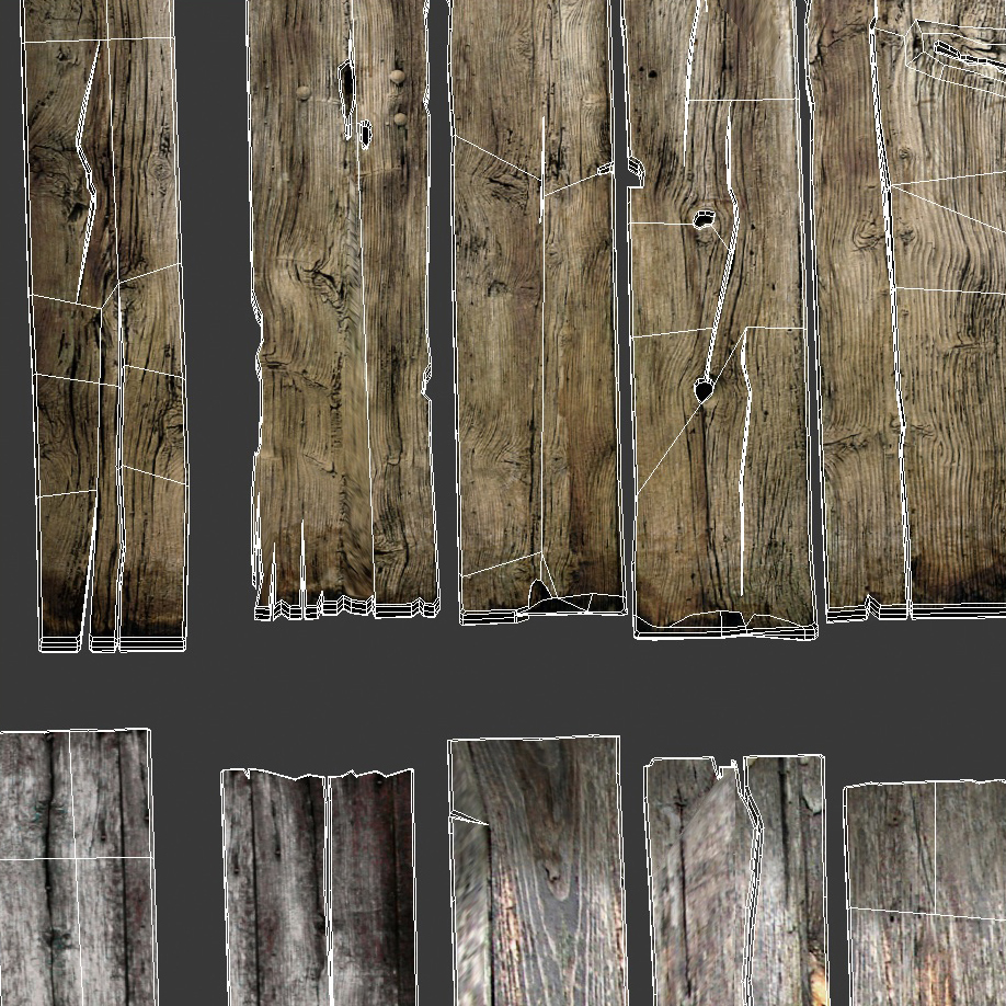 wooden planks 3d max