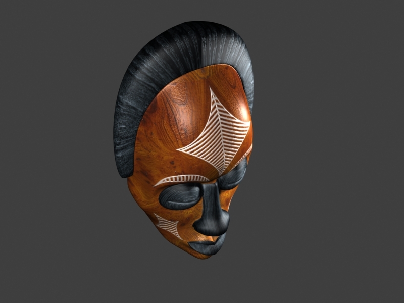 african mask 3d model