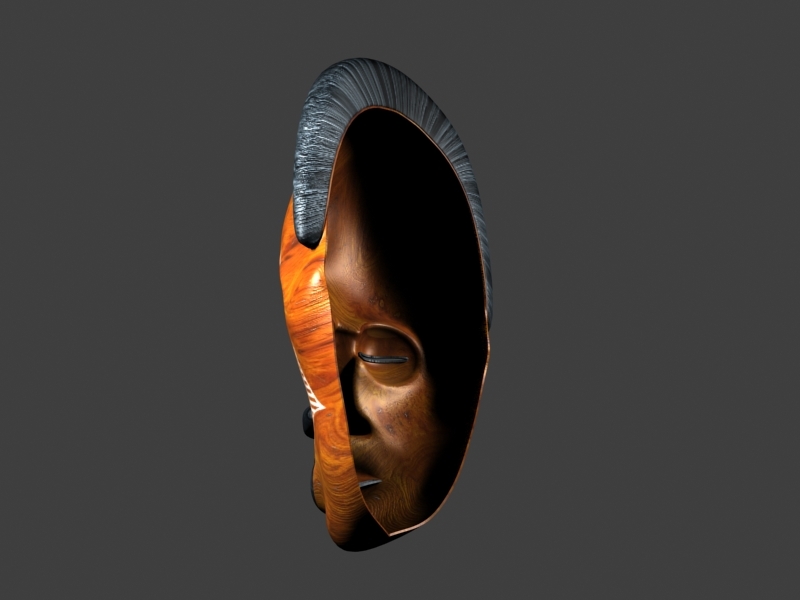 african mask 3d model