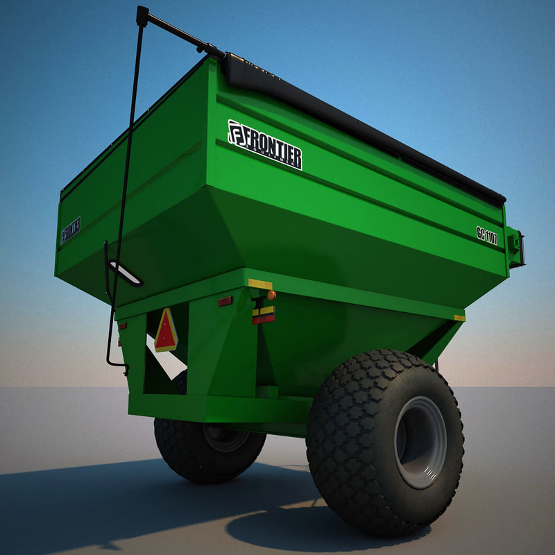 3d model farm grain cart frontier