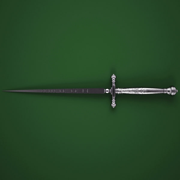 3d venetian fusetto dagger 16th