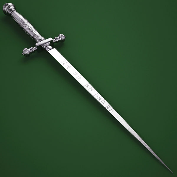 3d venetian fusetto dagger 16th
