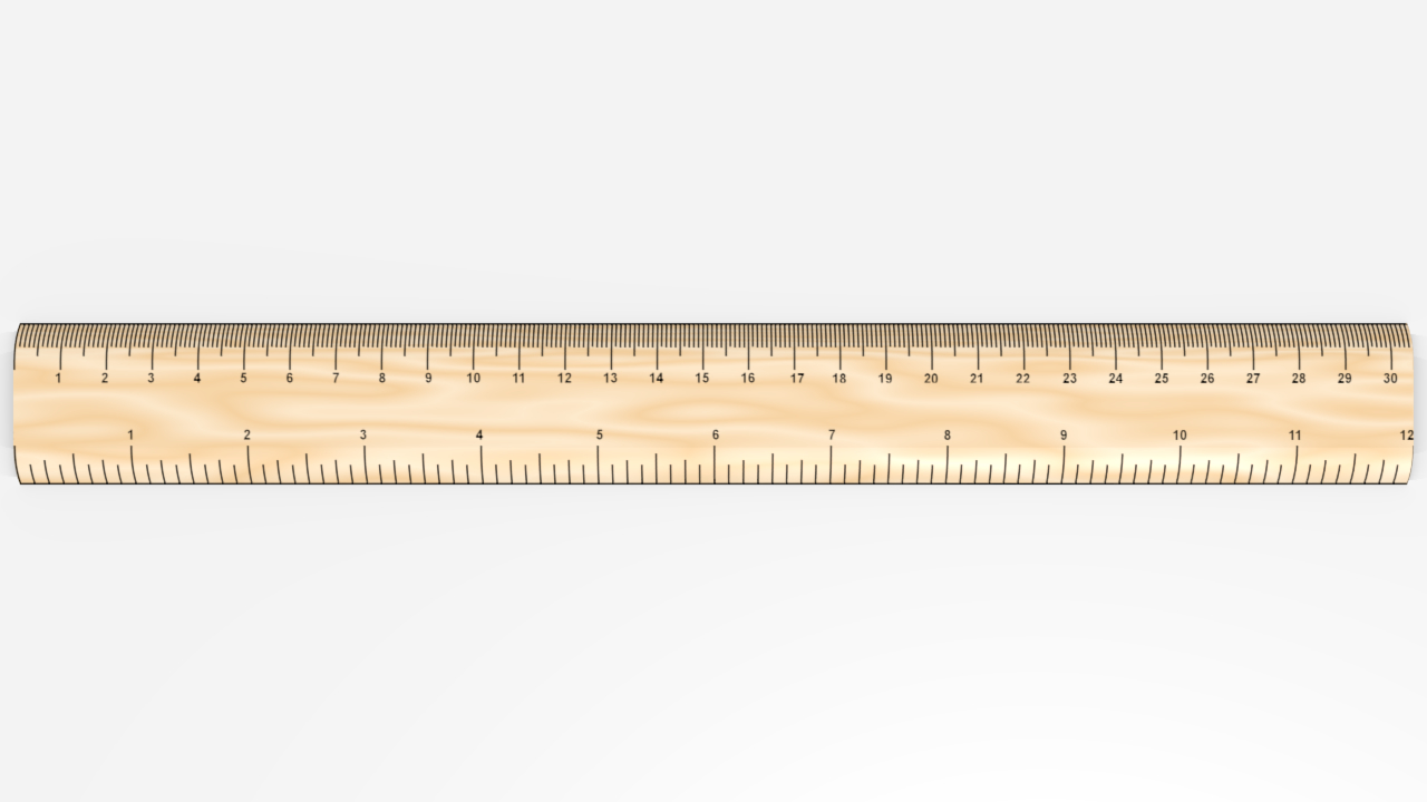 maya ruler measuring inches