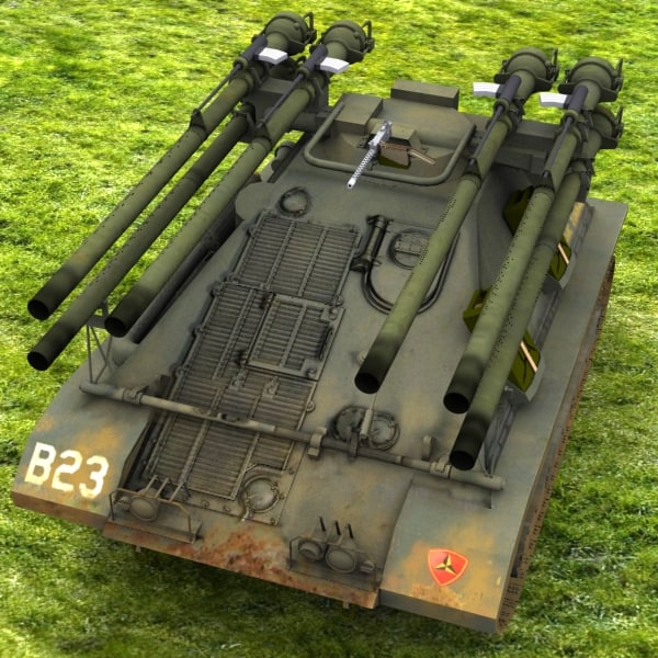 3d model m50 ontos tank
