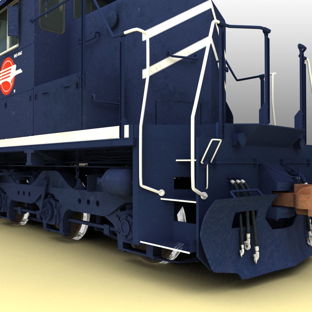 emd sd40-2 engines mp 3d model