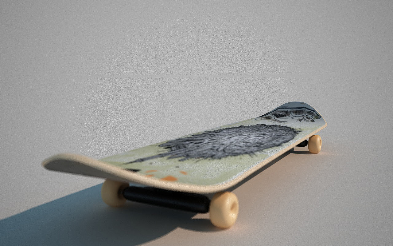 realistic skate 3d model