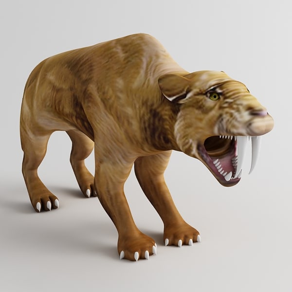 3d model sabertooth
