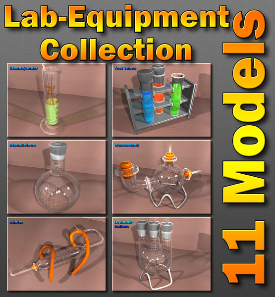 3d c4d chemistry laboratory liebig
