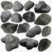 stone boulders ned obj