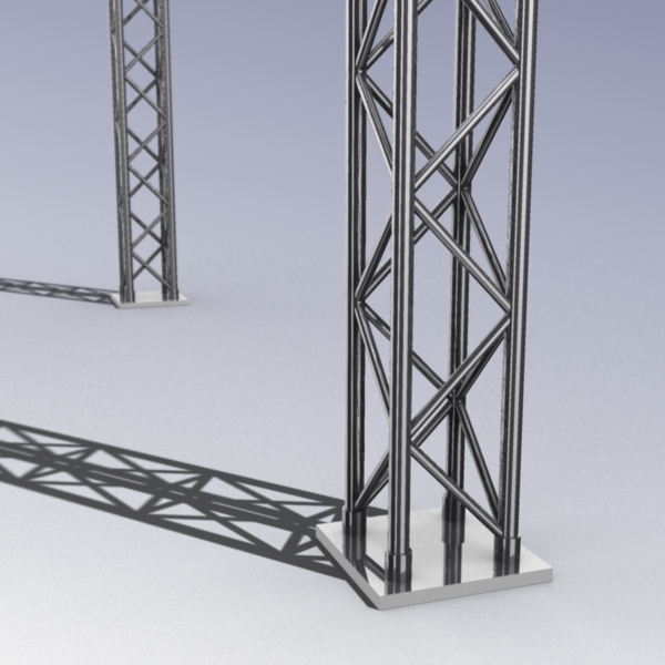 3d truss model
