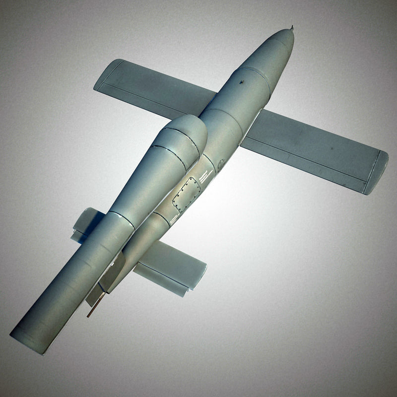 wwii german v1 flying 3d c4d