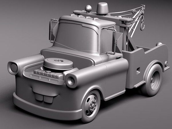 3d tow mater car model