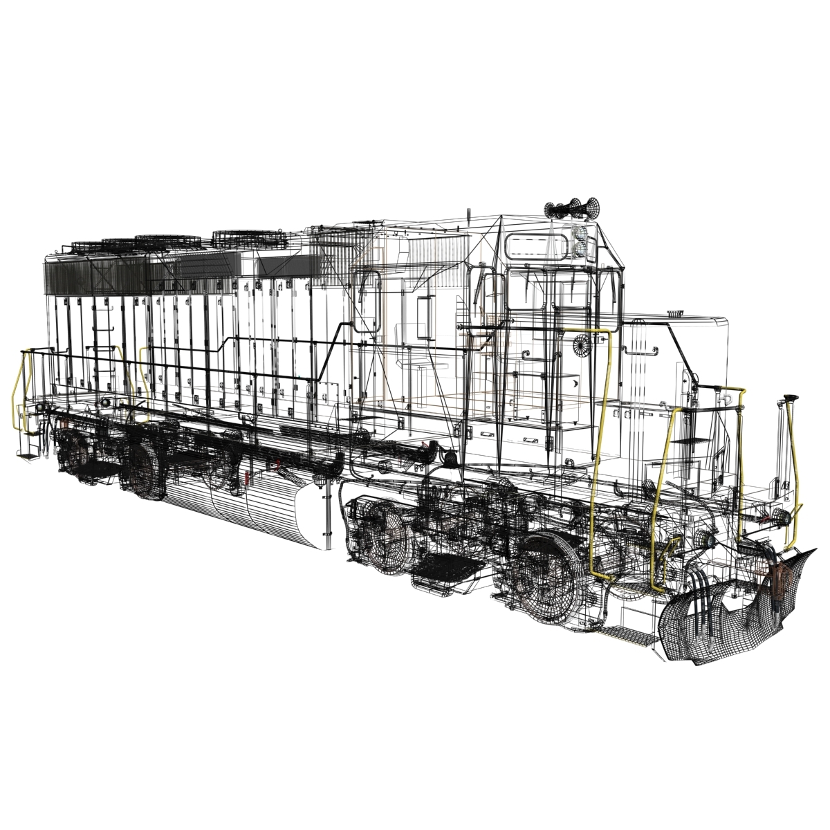 max emd gp40-2 railroad engines