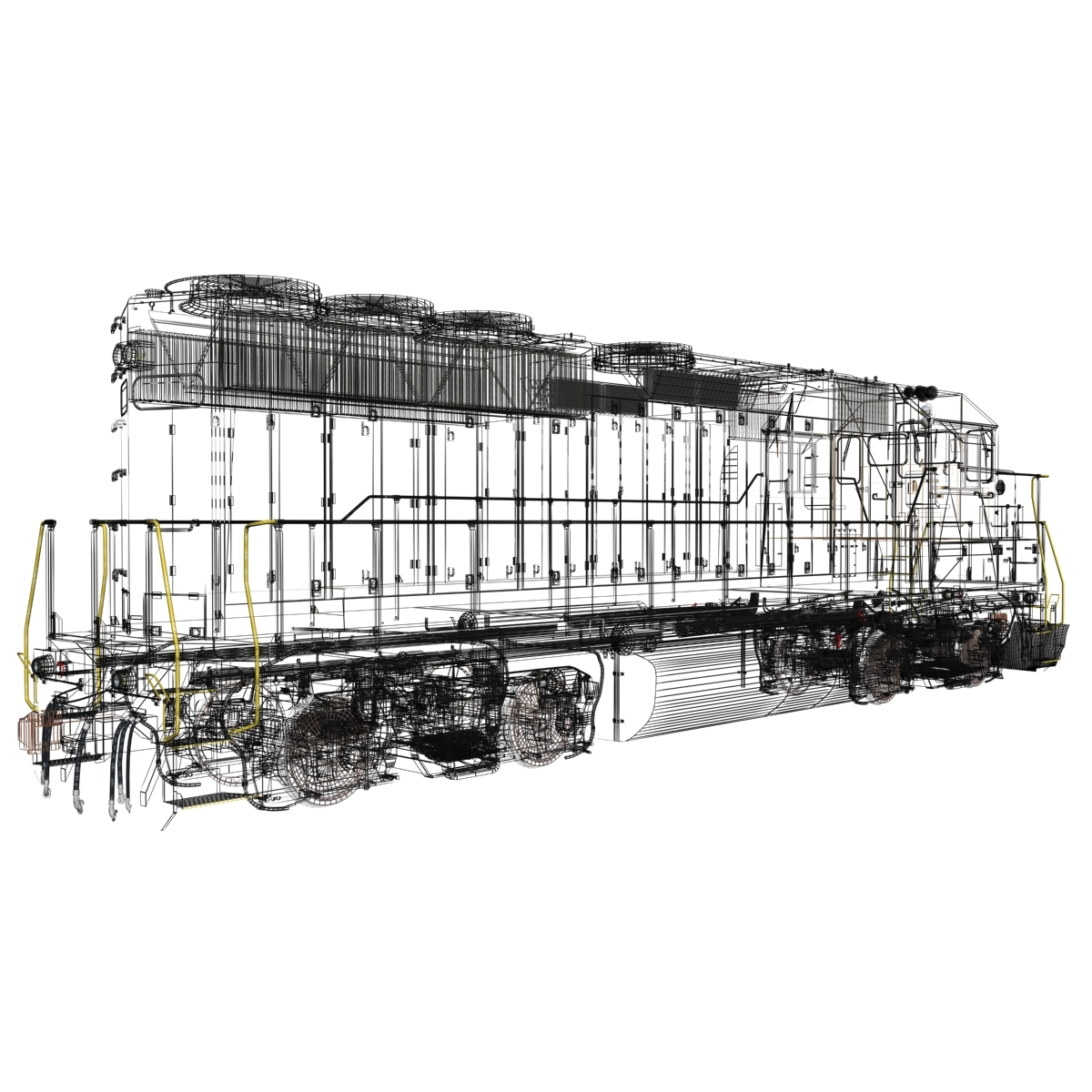 max emd gp40-2 railroad engines